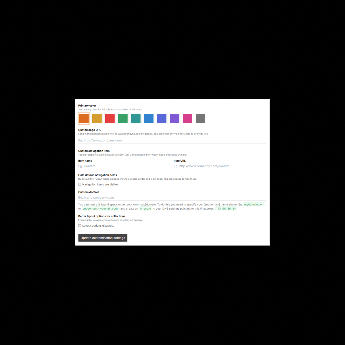 Custom Branding - Brandy