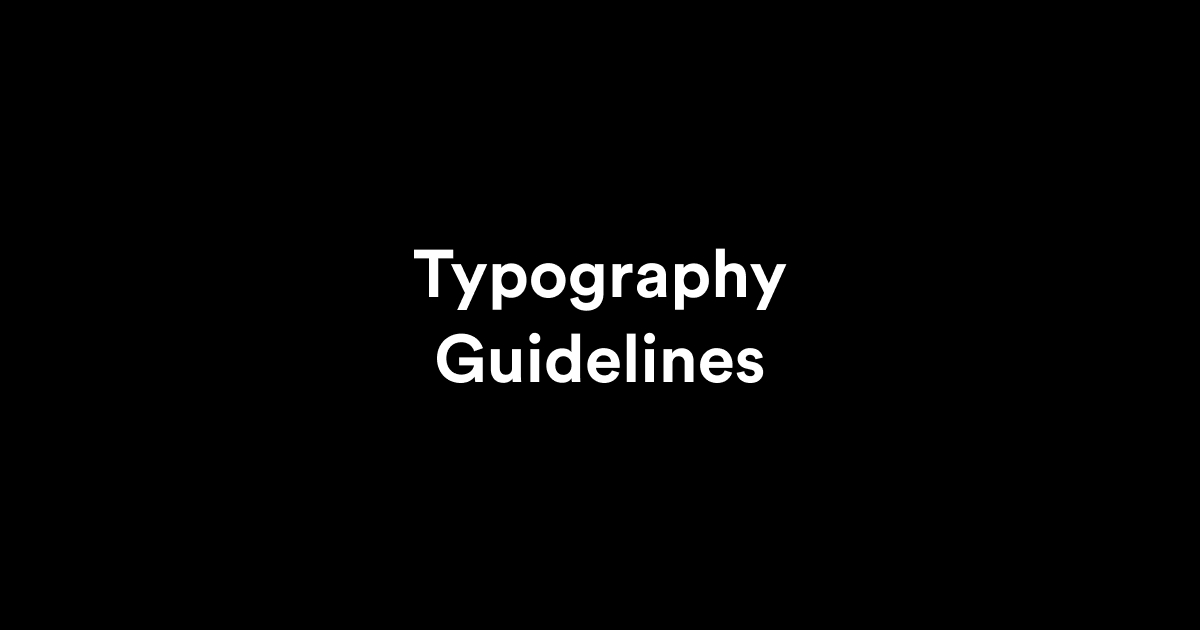 Directrices de tipografía - Brandy