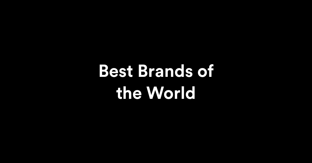 100 Best Brands of the World